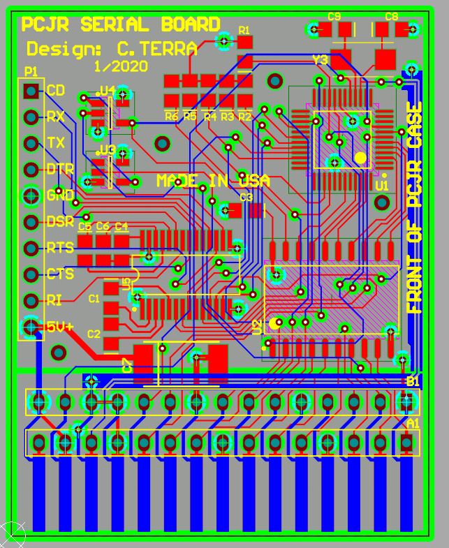 Serial Card Design Items - IBM PCjr