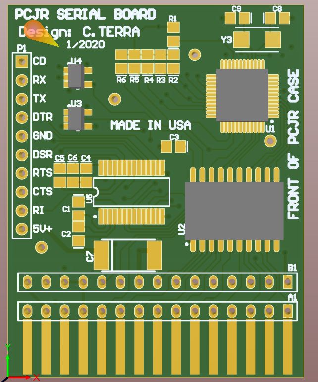 Serial Card Design Items - IBM PCjr